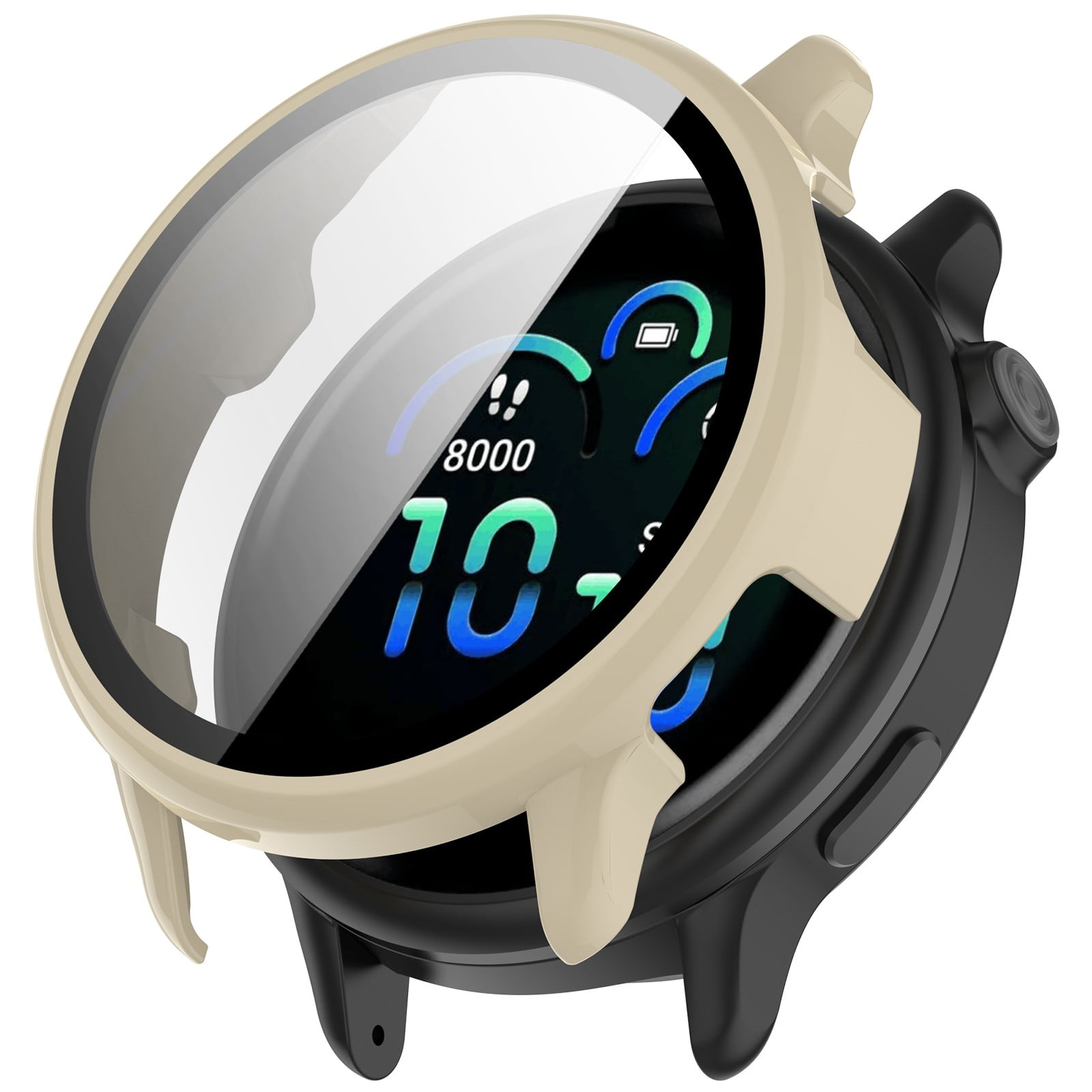 Vivoactive 6 Smartwatch Protective Combo Hard PC Bumper with Tempered ...