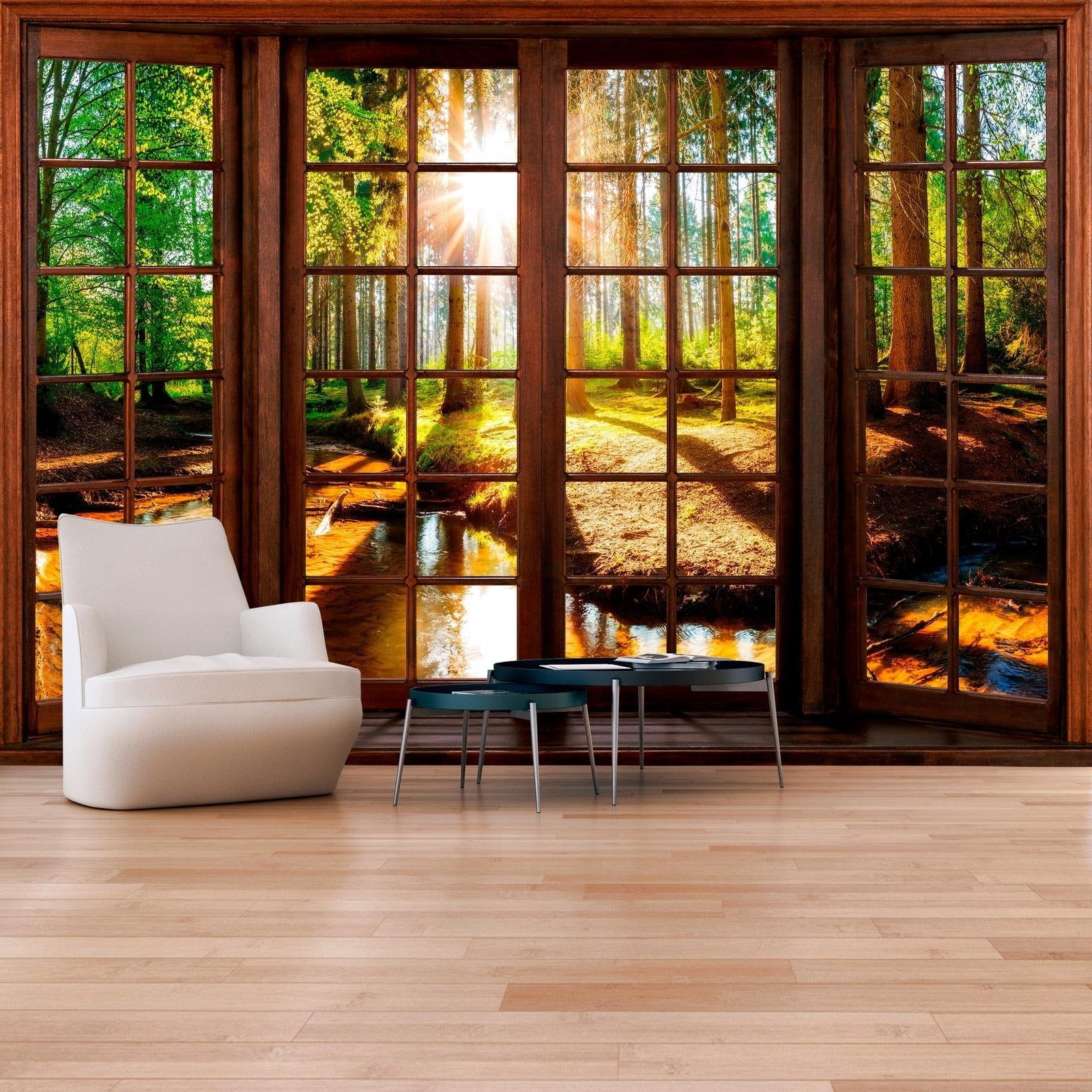 Vivyet Peel and stick wall mural - Forest Terrace - Walmart.com