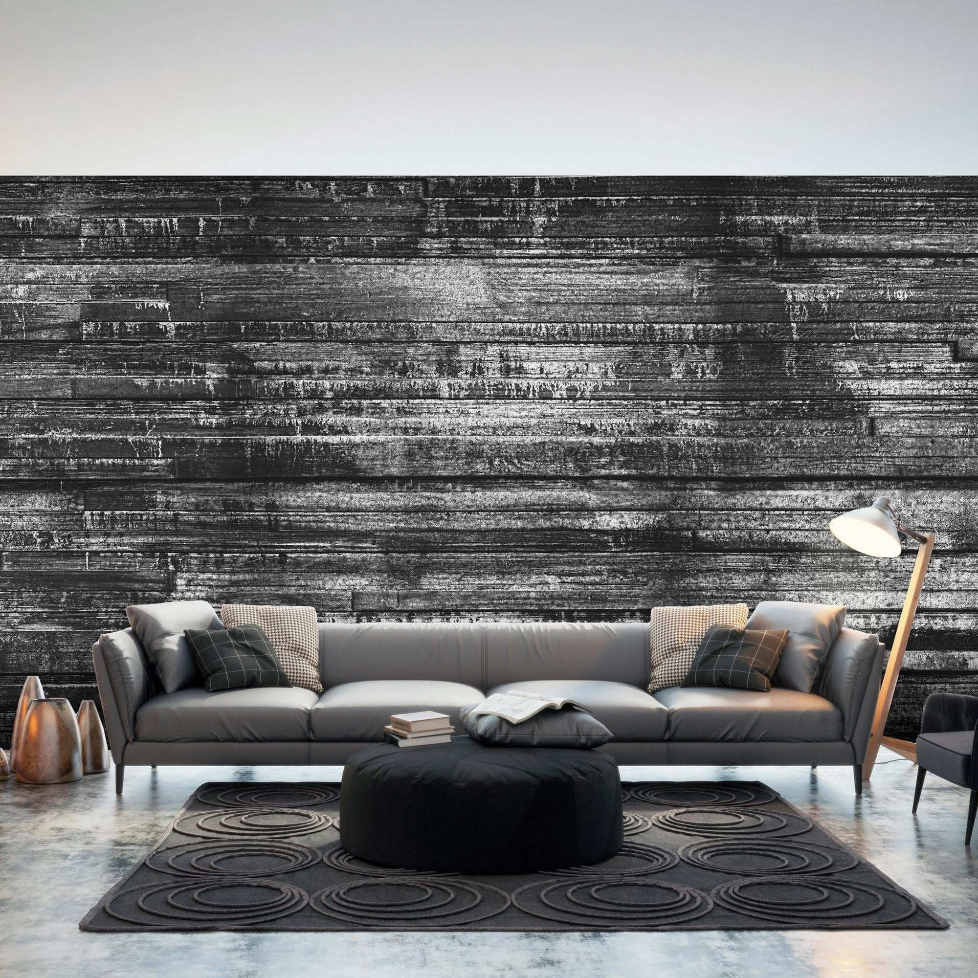 Vivyet Peel and stick wall mural - Grey Boards - Walmart.com