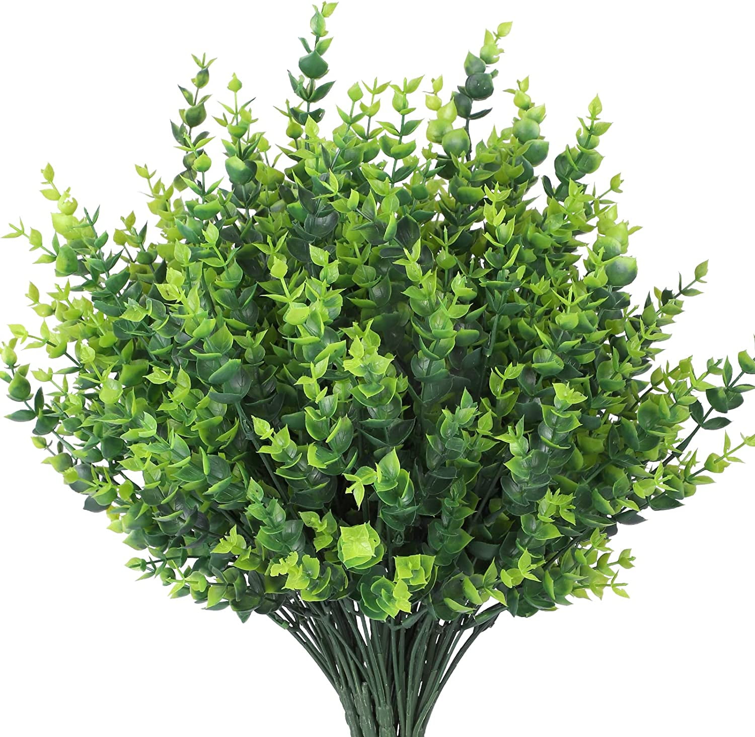 Viworld 12 Pcs Artificial Boxwood Shrub,Artificial Flowers for Outdoors ...