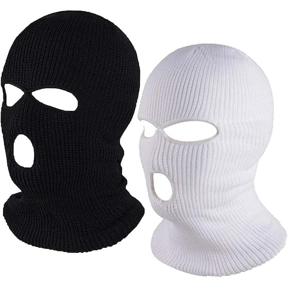 3-in-1 Fleece-Lined Balaclava Hat, Integrated Scarf and Mask Winter ...
