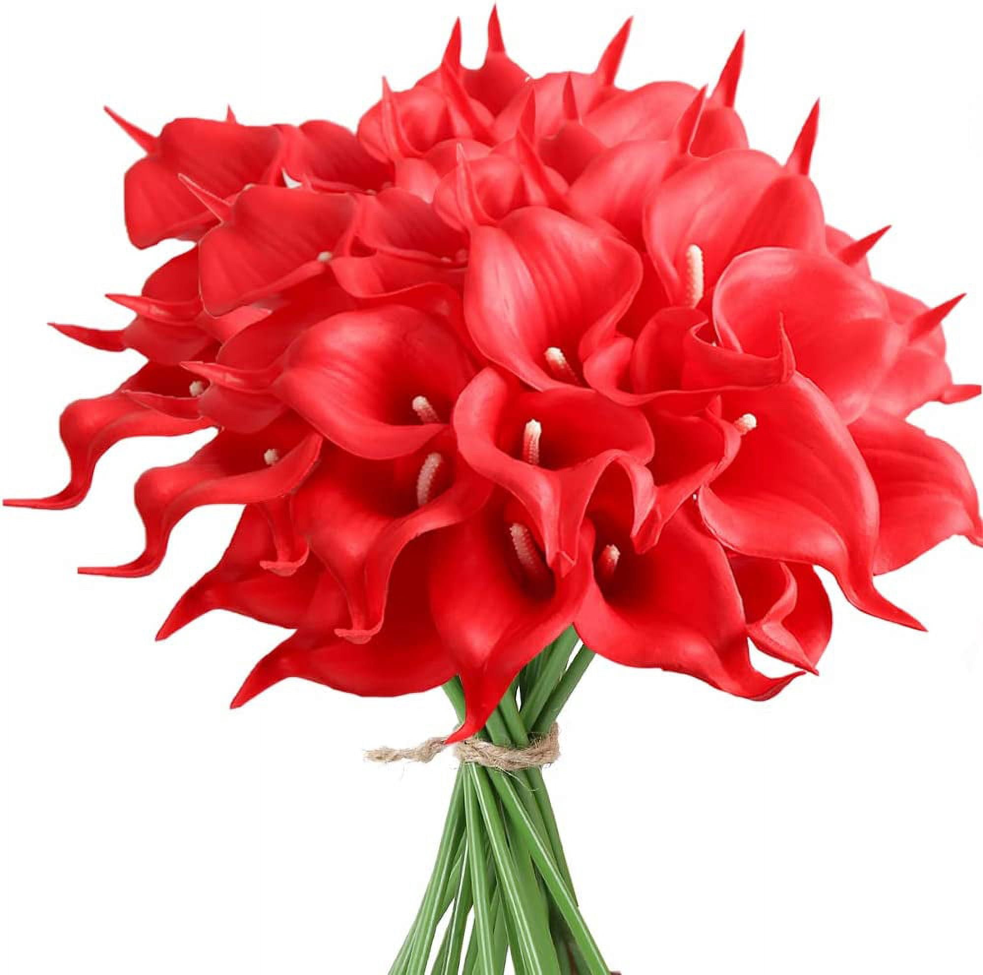 Viworld 20pcs Artificial Flowers Faux Flower Real Touch Fake Flowers ...