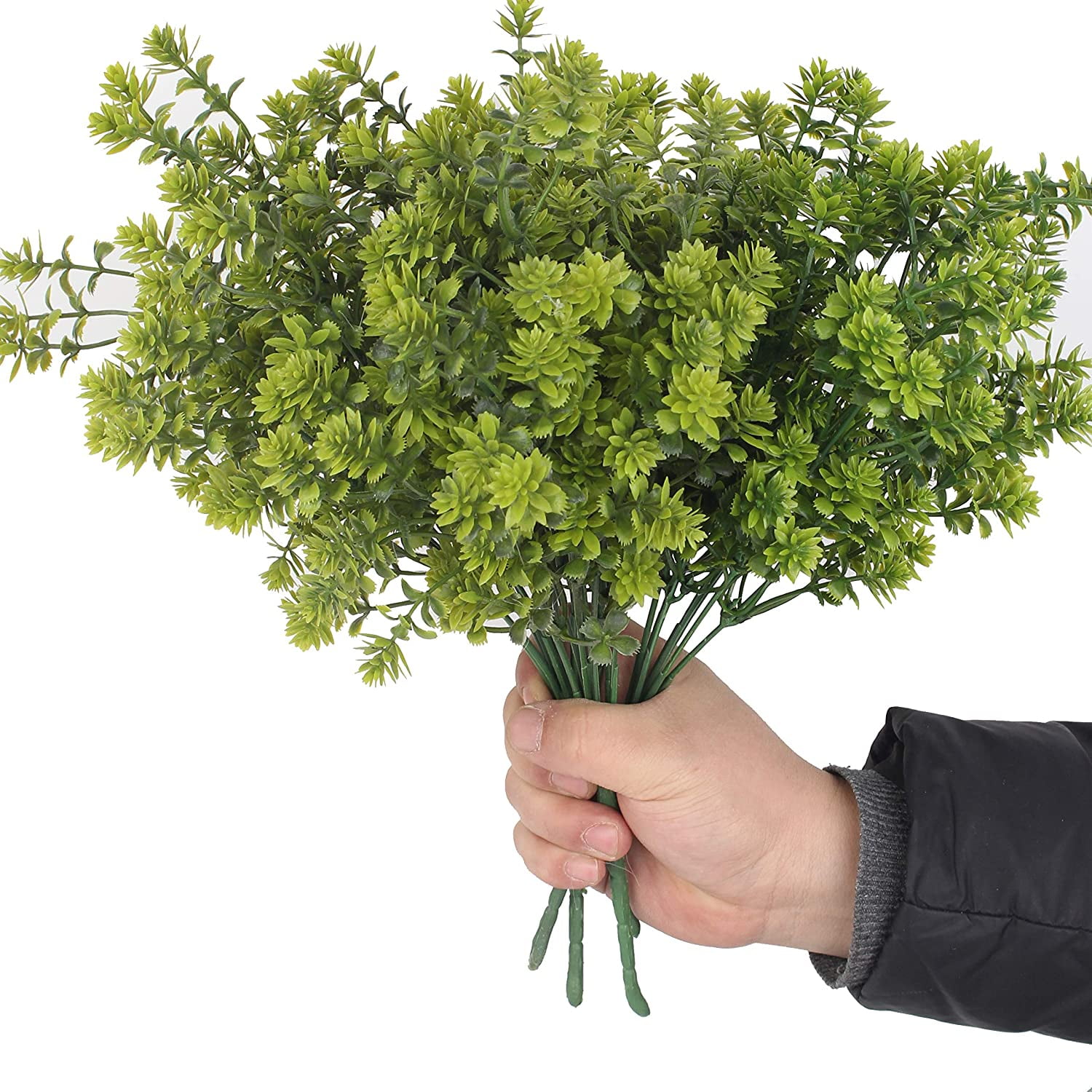 Viworld 4 Bundles Artificial Flower Outdoor UV Resistant Plants Shrubs ...