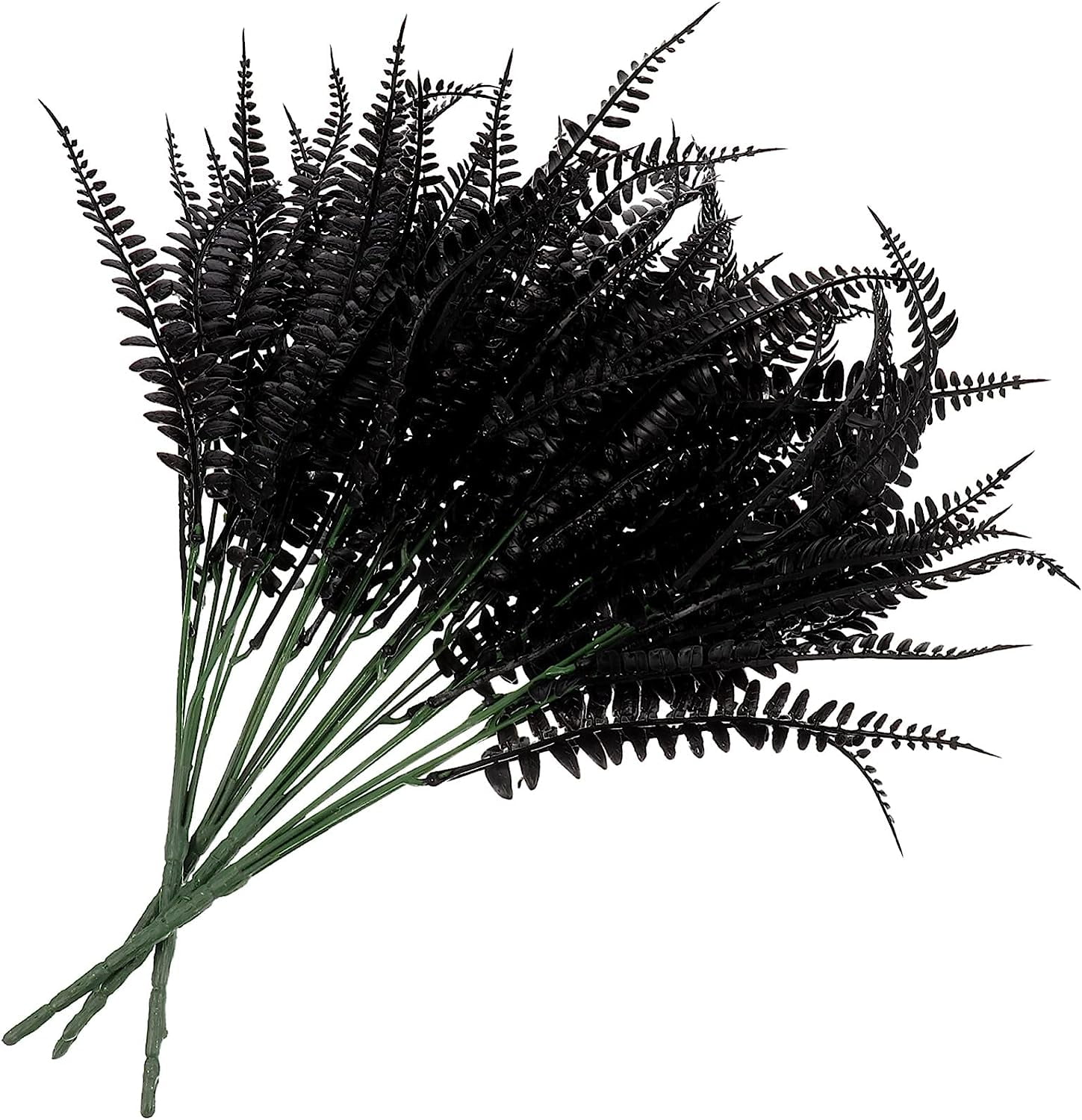Viworld 4pcs Artificial Ferns Leaves Plant Black Persian Fern Leaf ...