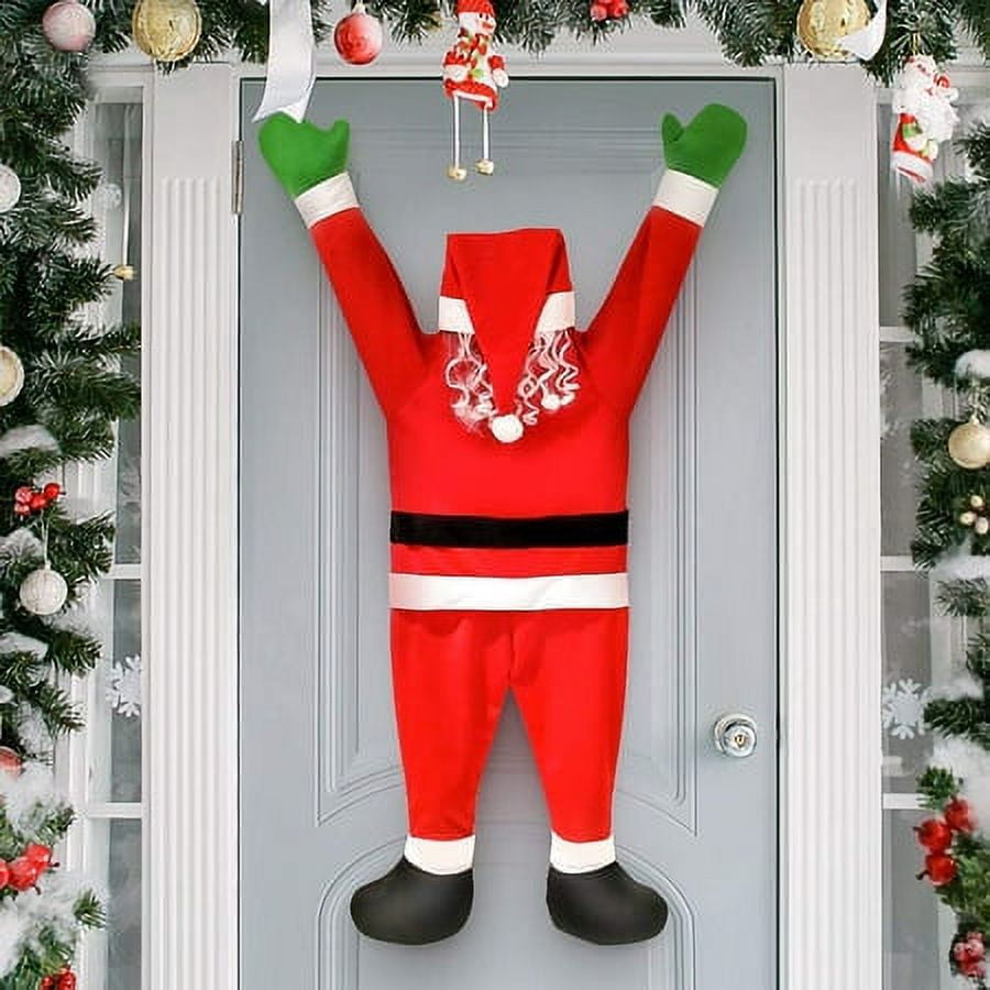 Viworld 5FT Christmas Life Size Hanging Santa Claus Suit Outdoor ...