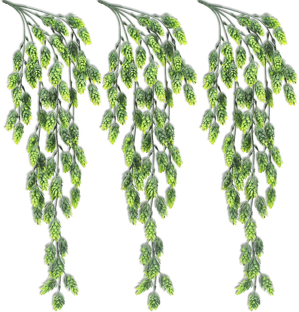 Viworld Artificial Flower Hops Vine Garland Plant Fake Hanging Vine ...