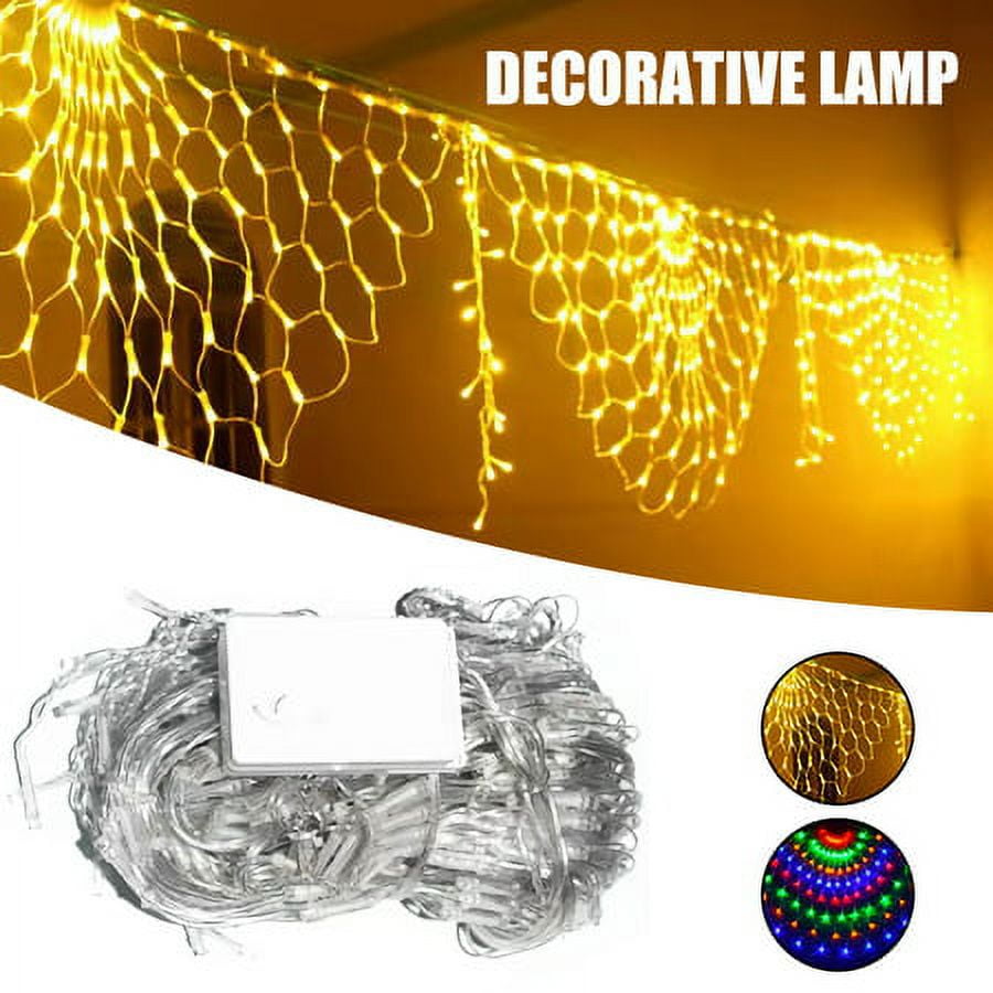 Viworld Colorful LED Peacock Net Light Christmas Party Decorative Lamp ...