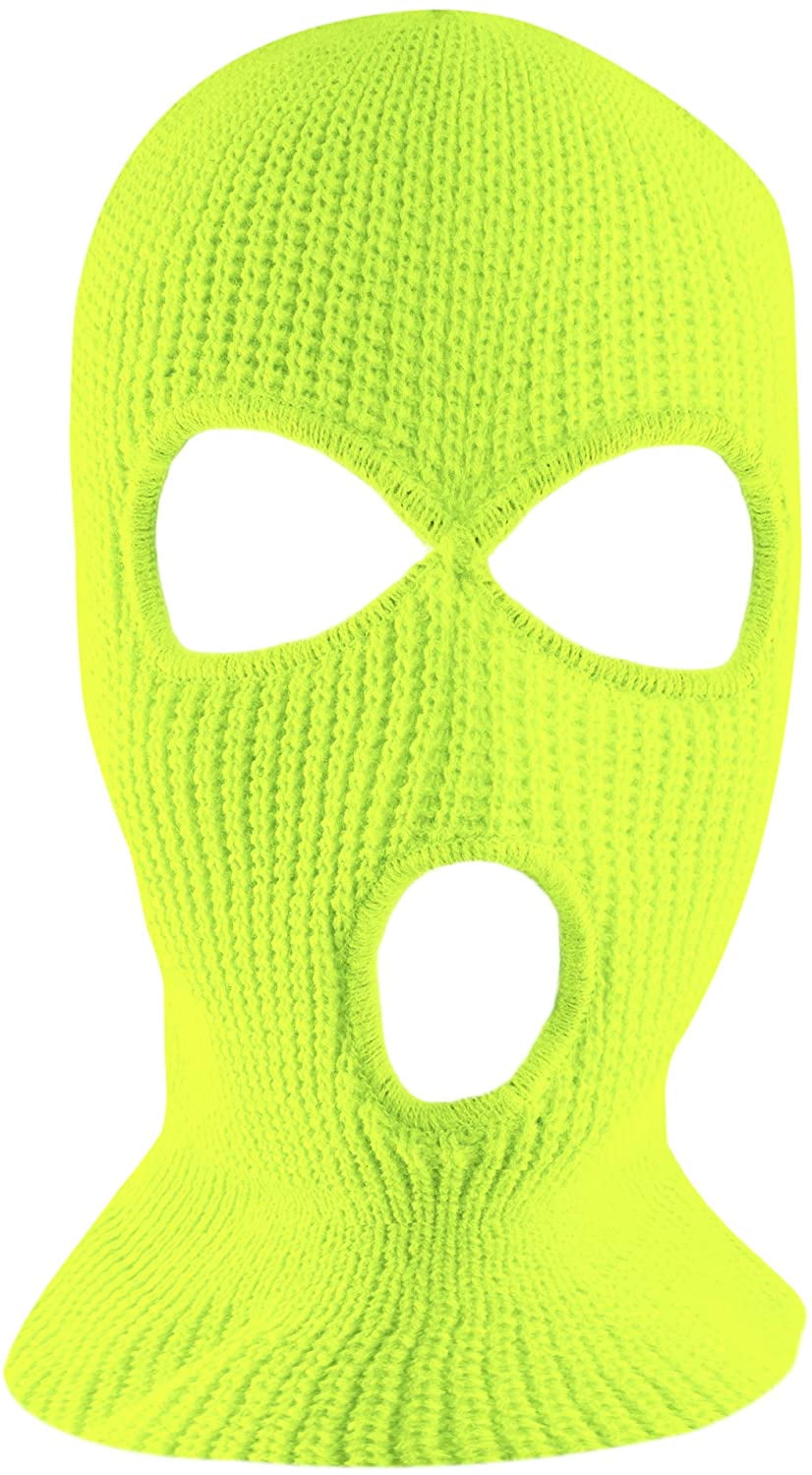 Viworld Knit Sew Acrylic Outdoor Full Face Cover Thermal Ski Mask One ...