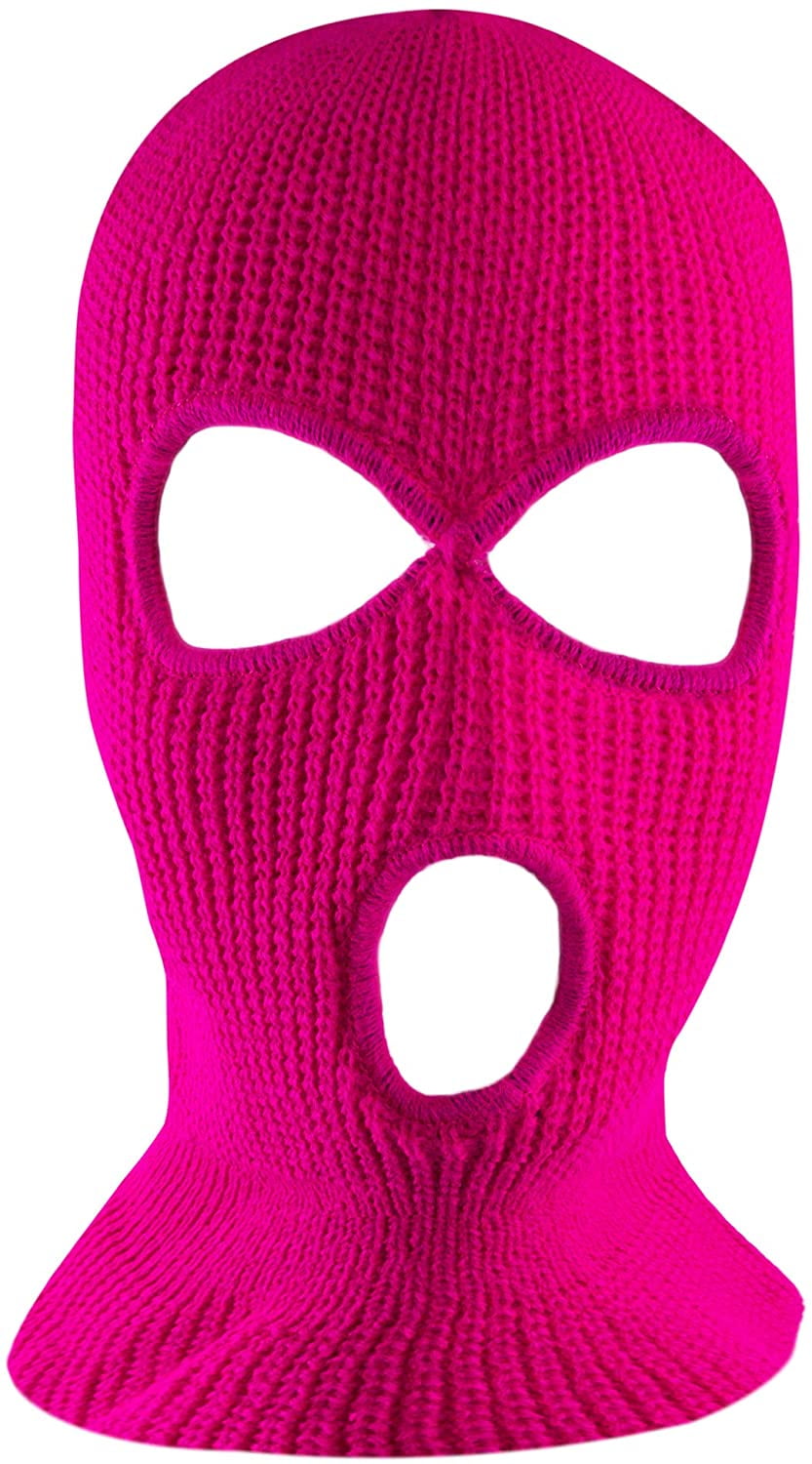 Viworld Knit Sew Acrylic Outdoor Full Face Cover Thermal Ski Mask One ...