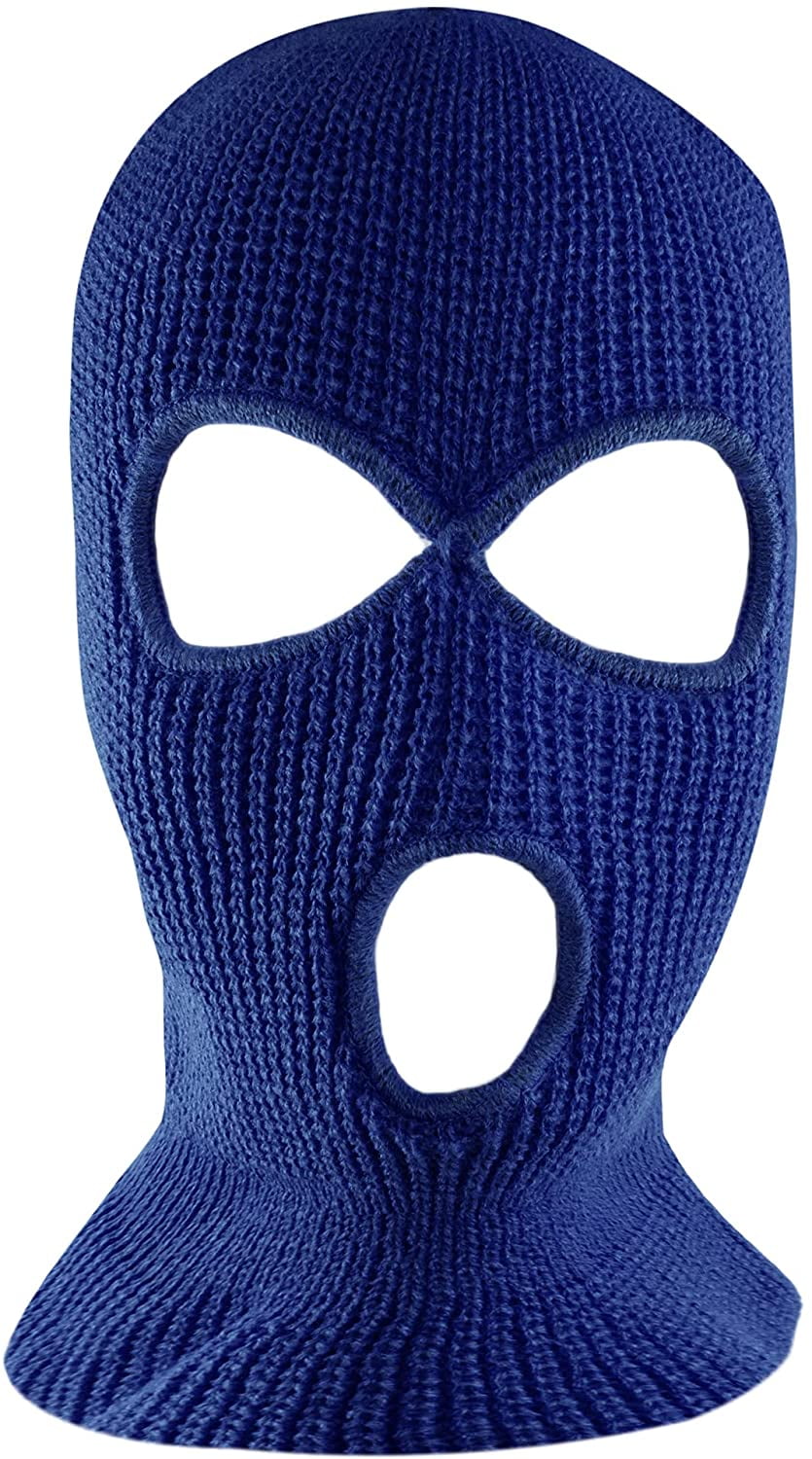 Viworld Knit Sew Acrylic Outdoor Full Face Cover Thermal Ski Mask One ...