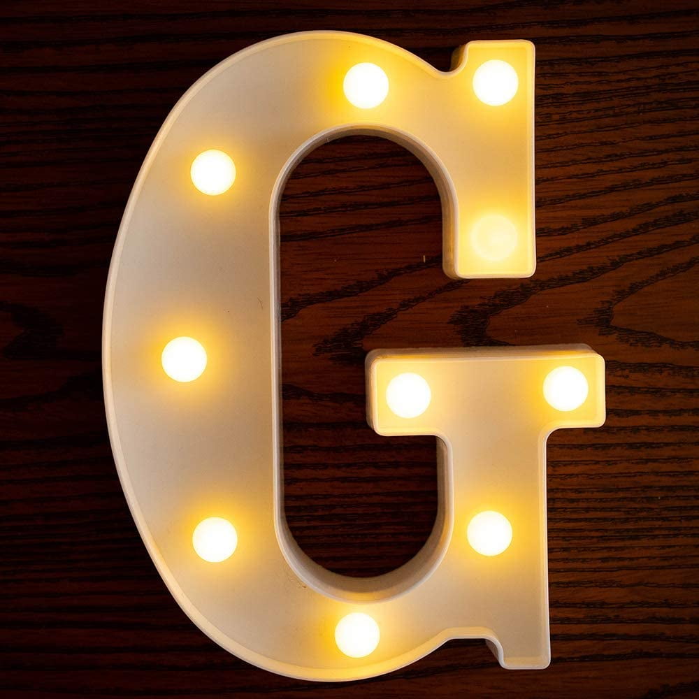 Viworld LED Letter Lights Sign Letters Light Up Letters Sign for Night ...