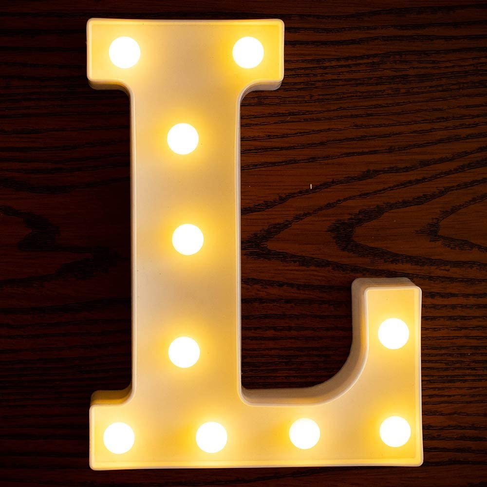 Viworld LED Letter Lights Sign Letters Light Up Letters Sign for Night ...