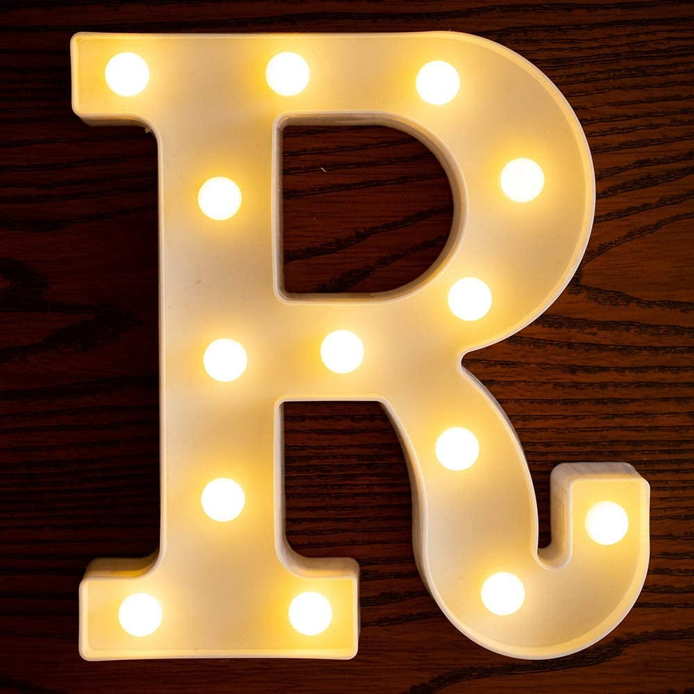 Viworld LED Letter Lights Sign Letters Light Up Letters Sign for Night ...