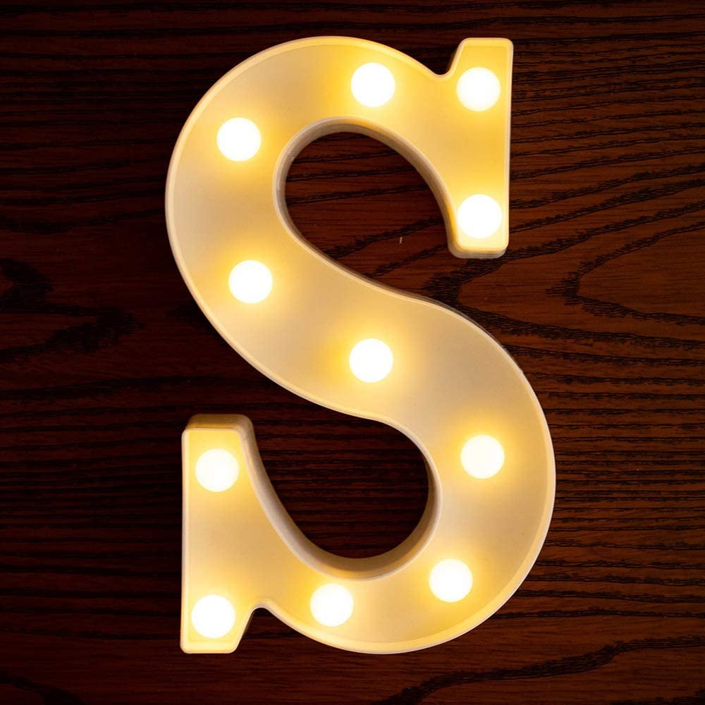 Viworld LED Letter Lights Sign Letters Light Up Letters Sign for Night ...