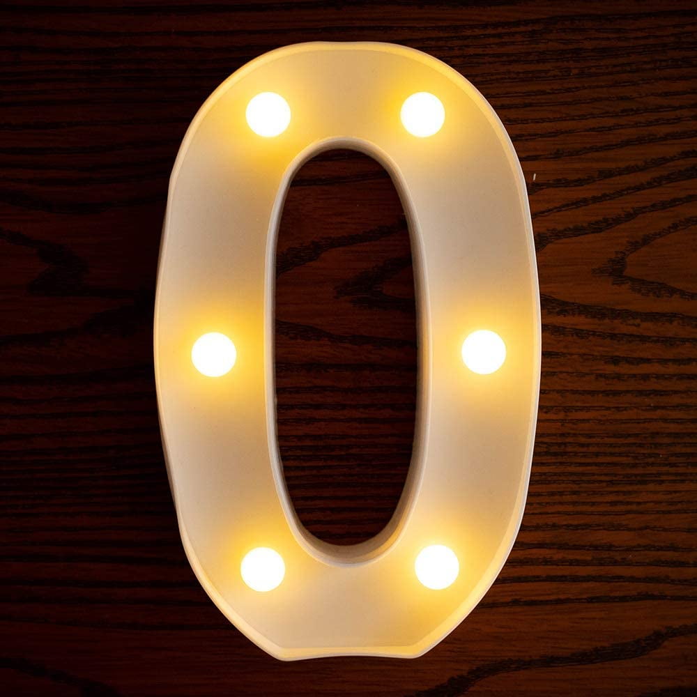 Viworld LED Number Lights Sign Light Up Number Sign for Night Light ...