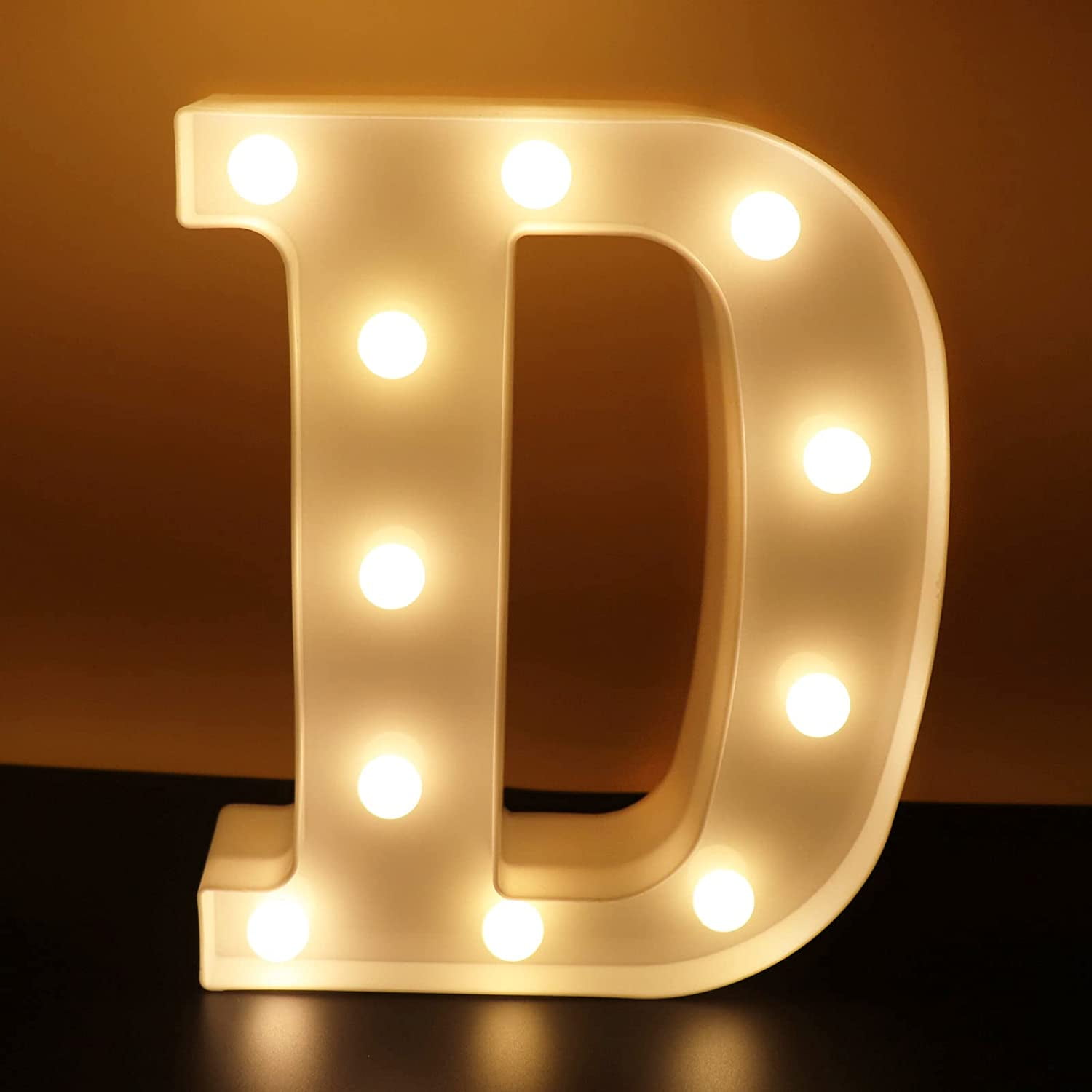 Viworld Light up Letter LED Alphabet Number Symbol Plastic Battery ...