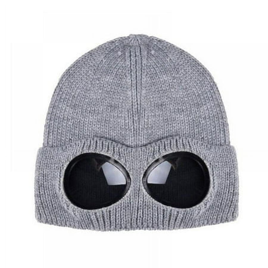 Viworld Winter Warm Knit Hats Unisex Adult Windproof Ski Caps with ...