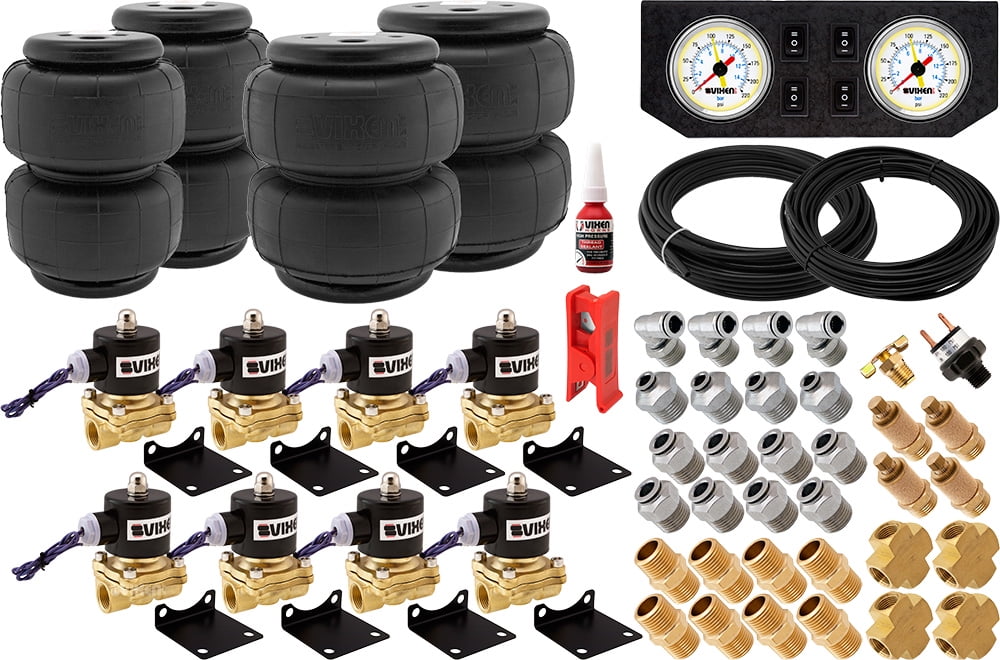 Vixen Air 1/2" NPT Air Ride Suspension High Flow Air Valves with four ...
