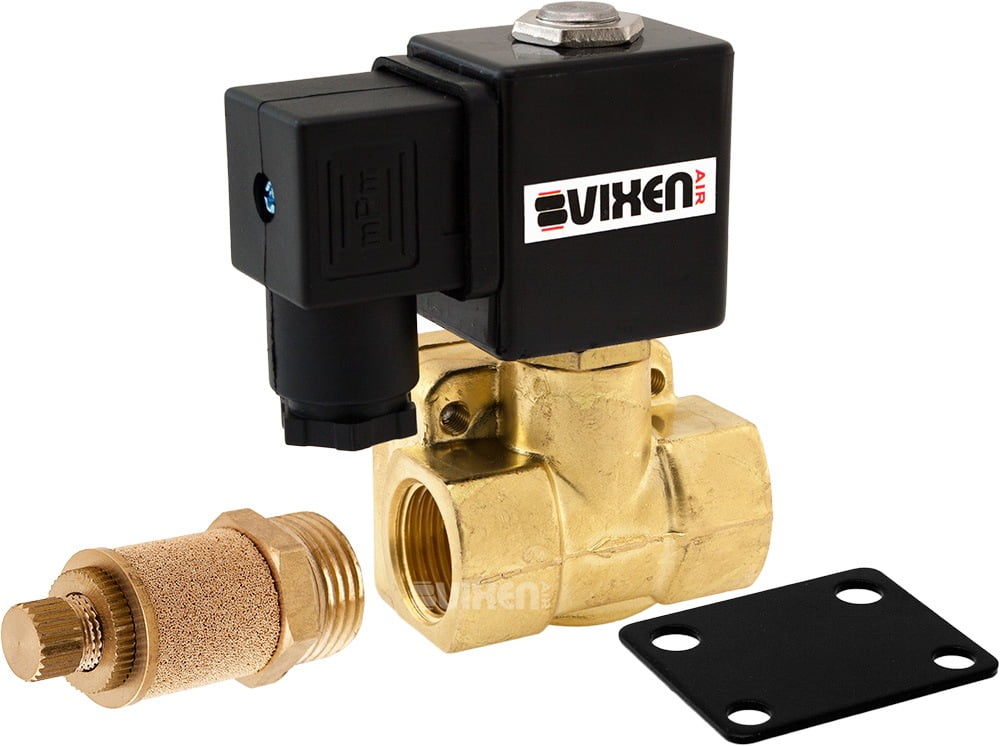 Vixen Air 1/2" NPT Air Ride Suspension High Flow Electric Air Valve ...