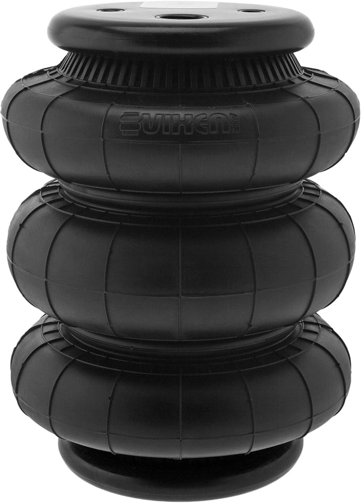 Vixen Air 1/2" NPT Single Air Port Triple Bellow Suspension Air Spring ...