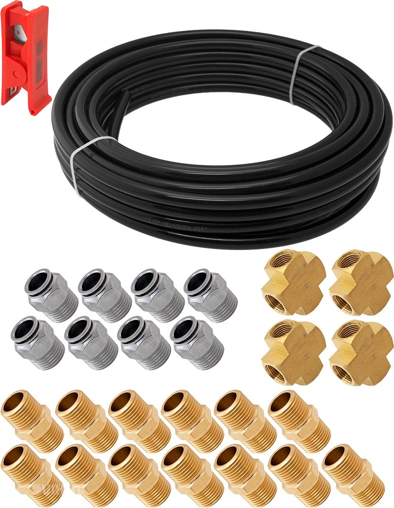Vixen Air Set Of Fittings For Eight 1/2" NPT Air Valves Using 1/2