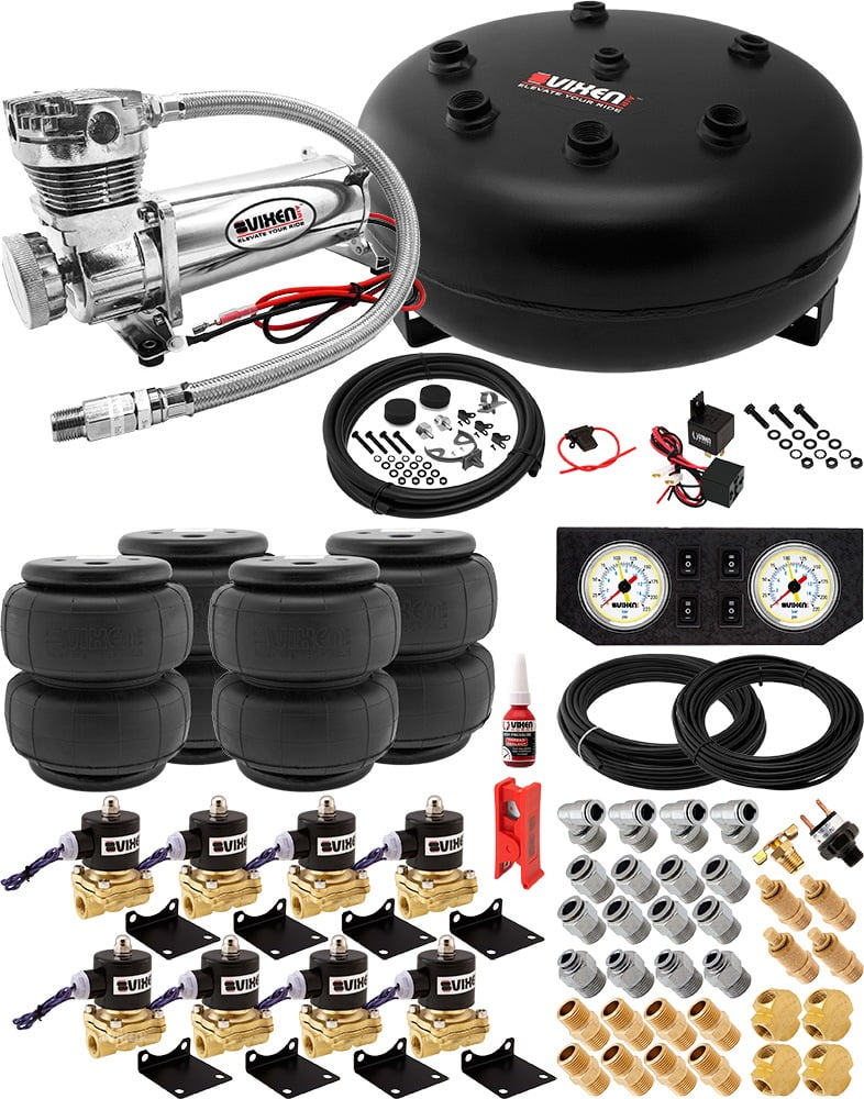 Vixen Air Suspension Kit for Truck/Car Bag/Air Ride/Spring. On Board ...