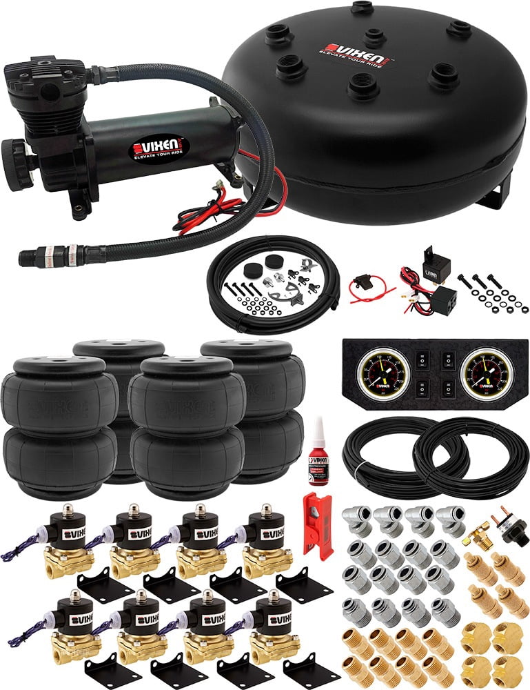 Vixen Air Suspension Kit for Truck/Car Bag/Air Ride/Spring. On Board ...