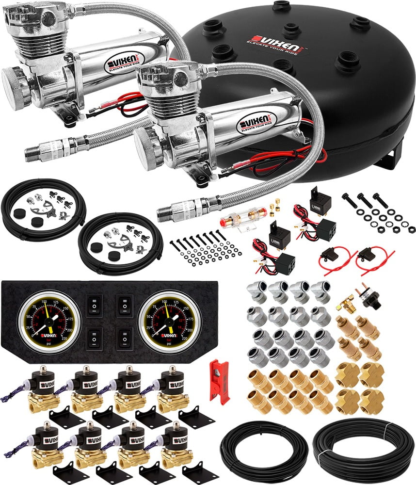 Vixen Air Suspension Kit for Truck/Car Bag/Air Ride/Spring. On Board ...