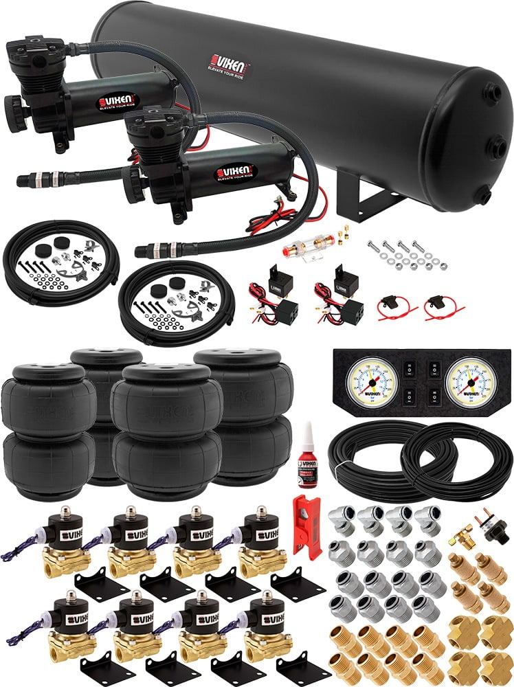 Vixen Air Suspension Kit for Truck/Car Bag/Air Ride/Spring. On Board ...