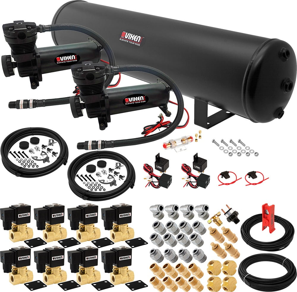 Vixen Air Suspension Kit for Truck/Car Bag/Air Ride/Spring. On Board ...