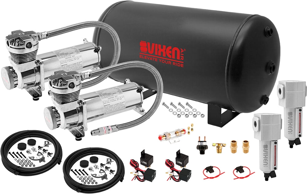 Vixen Air Suspension Kit for Truck/Car Bag/Air Ride/Spring. On Board ...