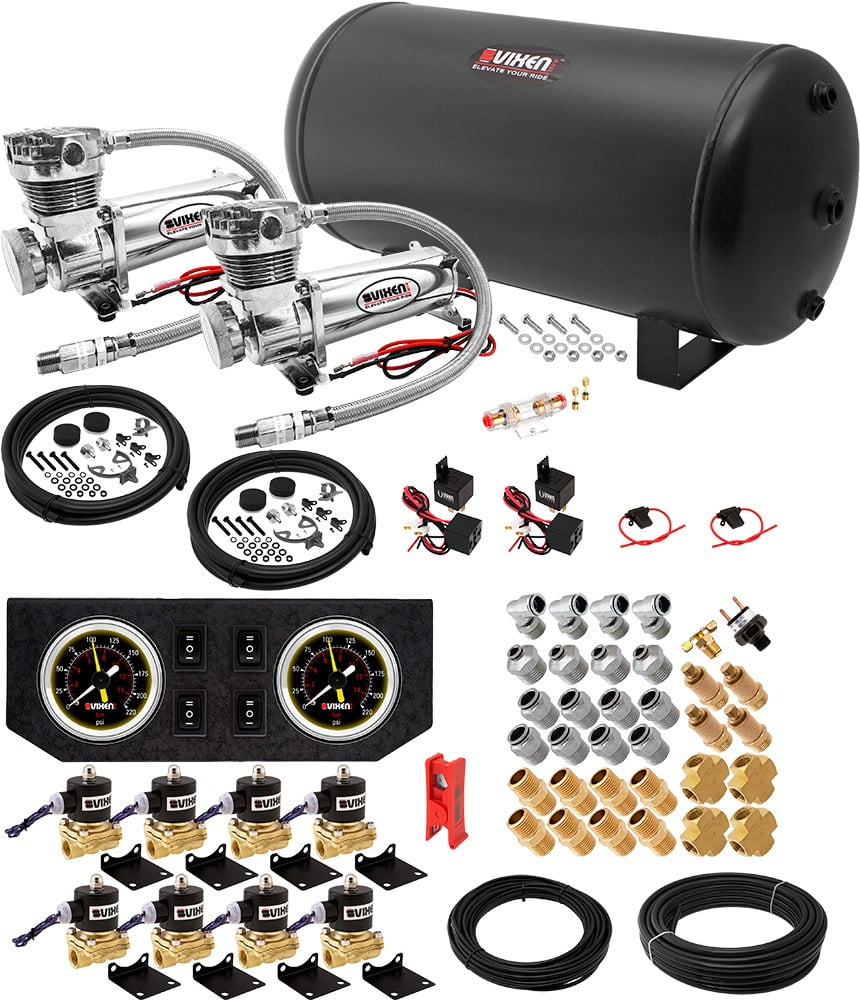 Vixen Air Suspension Kit for Truck/Car Bag/Air Ride/Spring. On Board ...