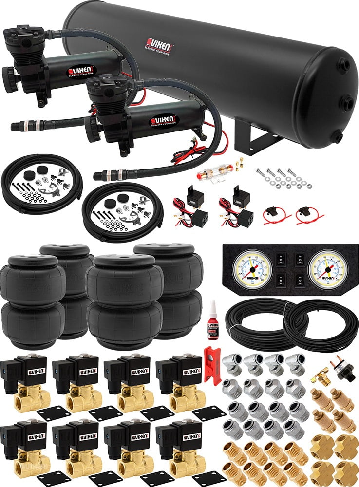 Vixen Air Suspension Kit for Truck/Car Bag/Air Ride/Spring. On Board ...