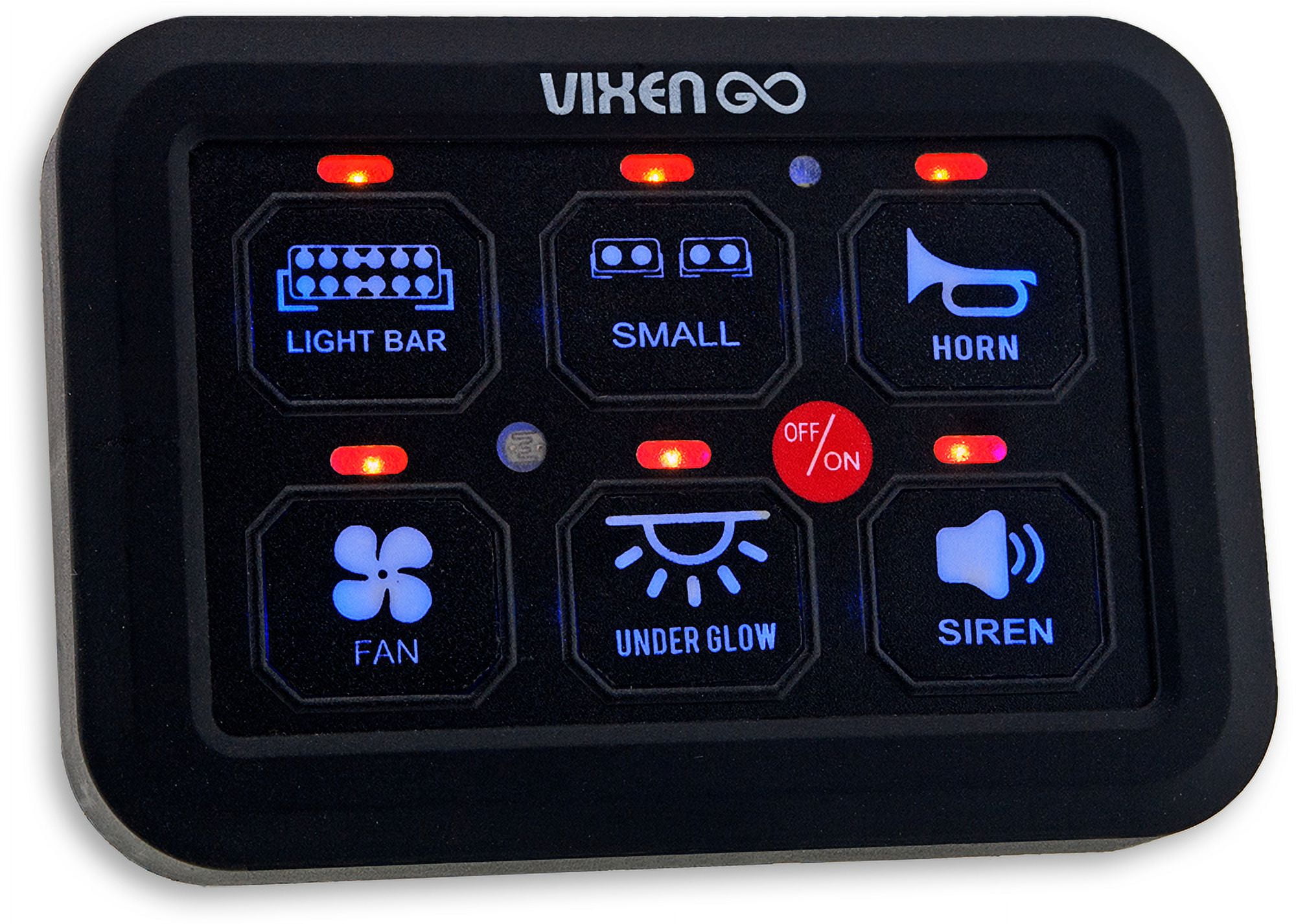 Vixen Go 6 Gang Switch Panel - Device/Light Controller Switch Box with ...