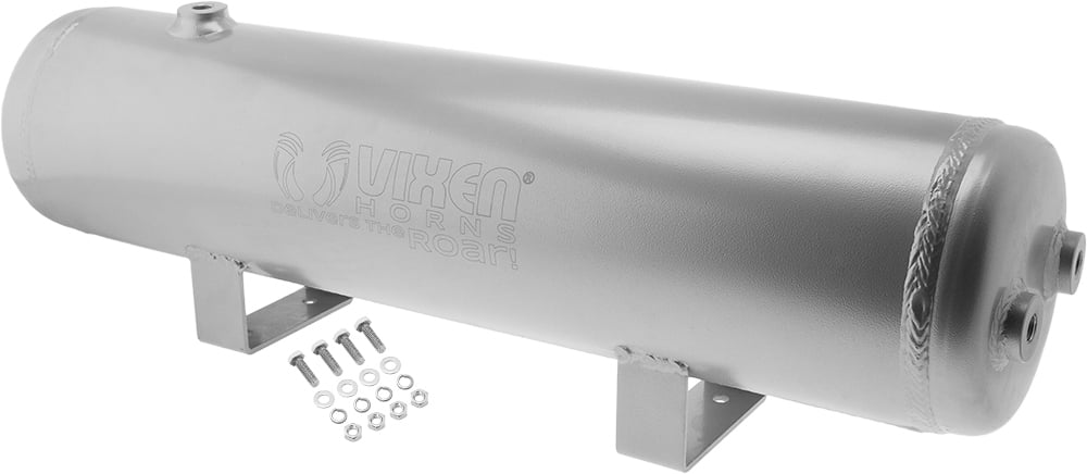 Vixen Horns 3 Gallon (12 Liter) 6 Ports Train/Horn Aluminum Air Tank ...
