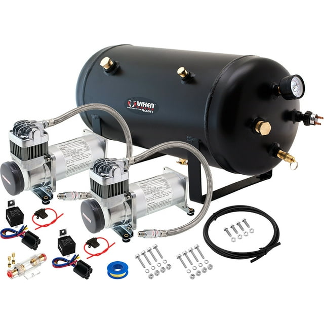 Vixen Horns 5 Gallon (18 Liter) Train/Air Horn Tank with Dual 200 PSI ...