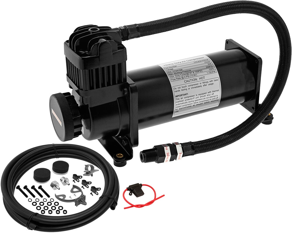 Vixen Horns Heavy Duty Onboard Air Compressor 200 PSI. Universal ...