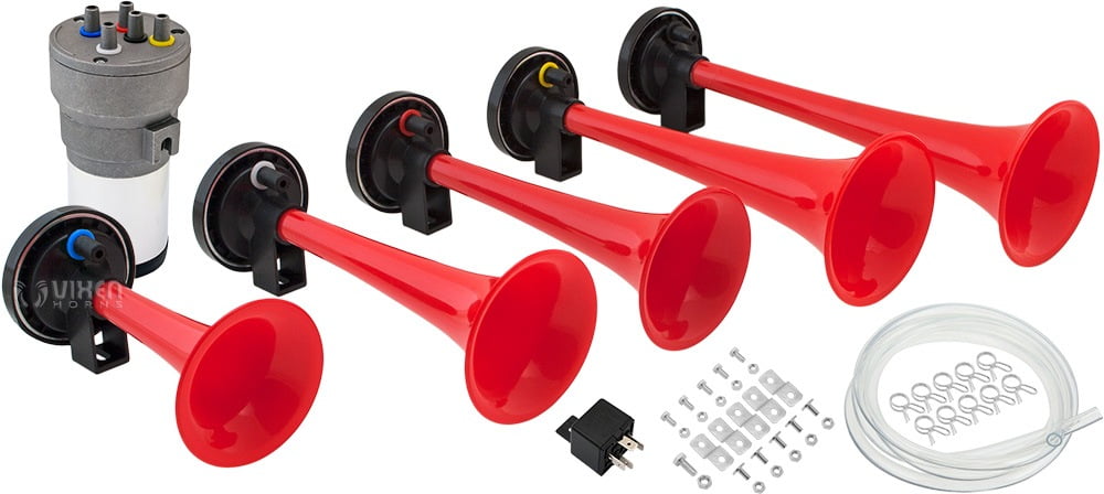 Vixen Horns LOUD 5/Five Trumpet Dixie Musical/Music Sound Air Horn with ...