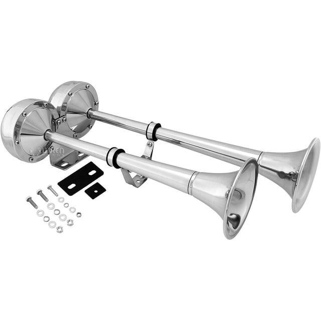Vixen Horns Loud 12V Dual Trumpet Marine Electric Train Horn for Boats ...