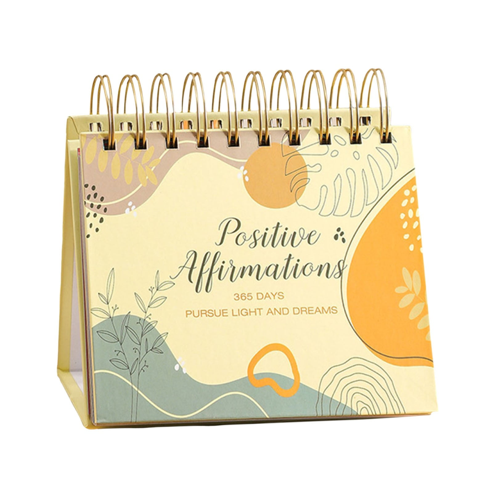 Vixolx Desktop Calendar - Undated Perpetual Desk Easel/Inspirational ...