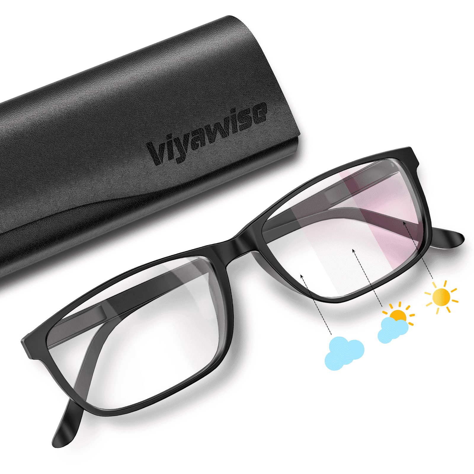 Viyawise G5 Blue Light Blocking Glasses for Women & Men, Eye Strain ...