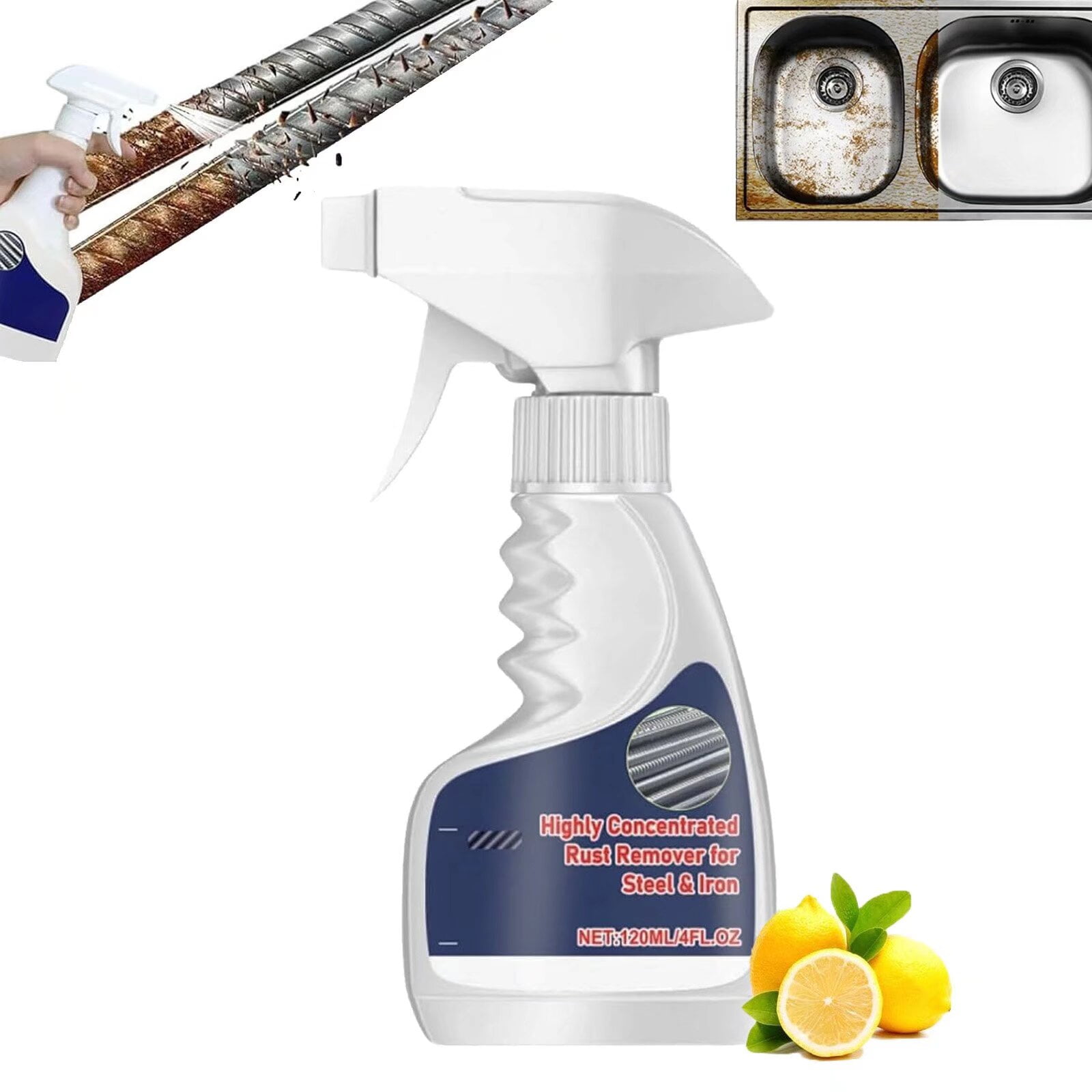 Viyshop Rust Remover, Heavy-Duty Metal Rust Remover, Powerful Metal ...