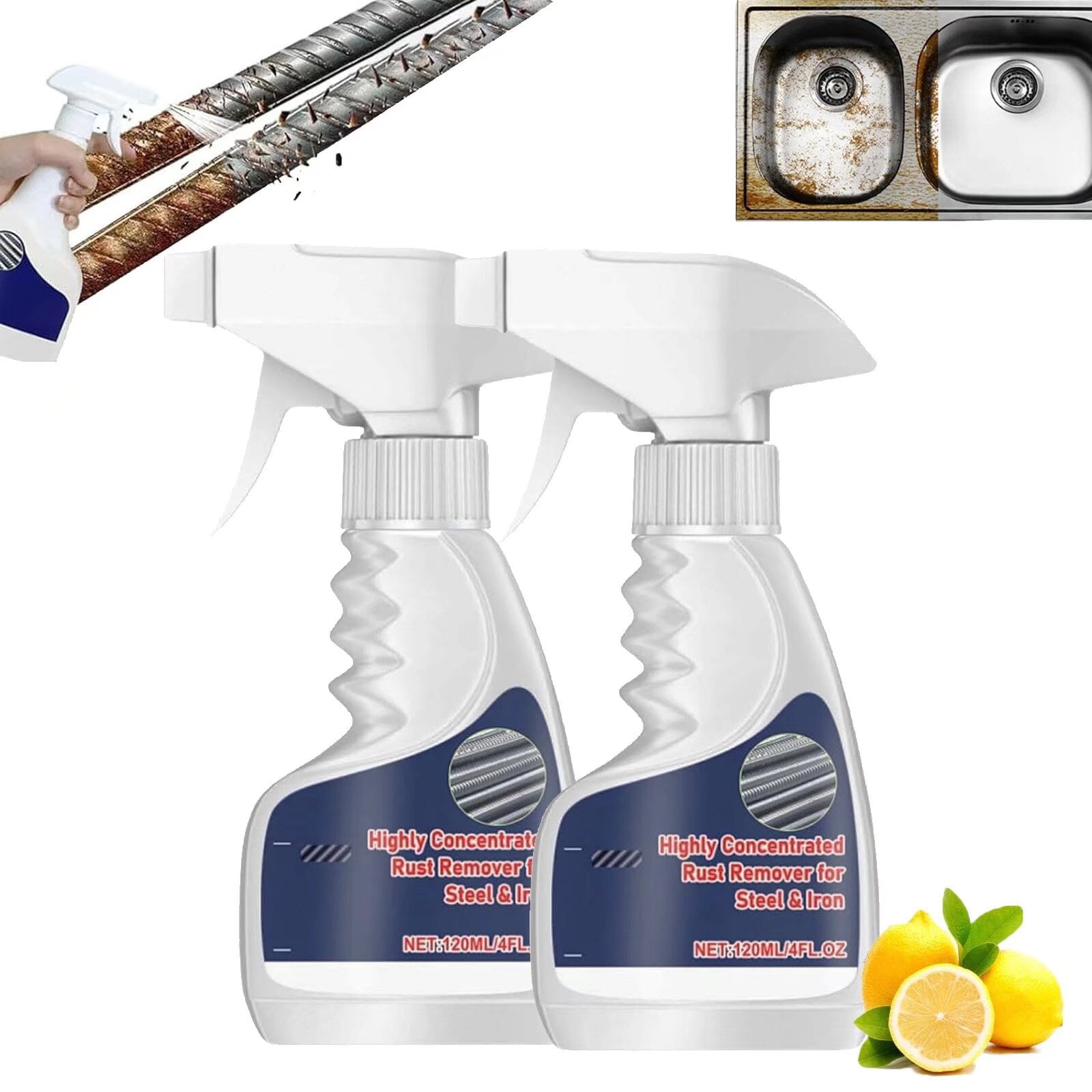 Viyshop Rust Remover, Heavy-Duty Metal Rust Remover, Powerful Metal ...