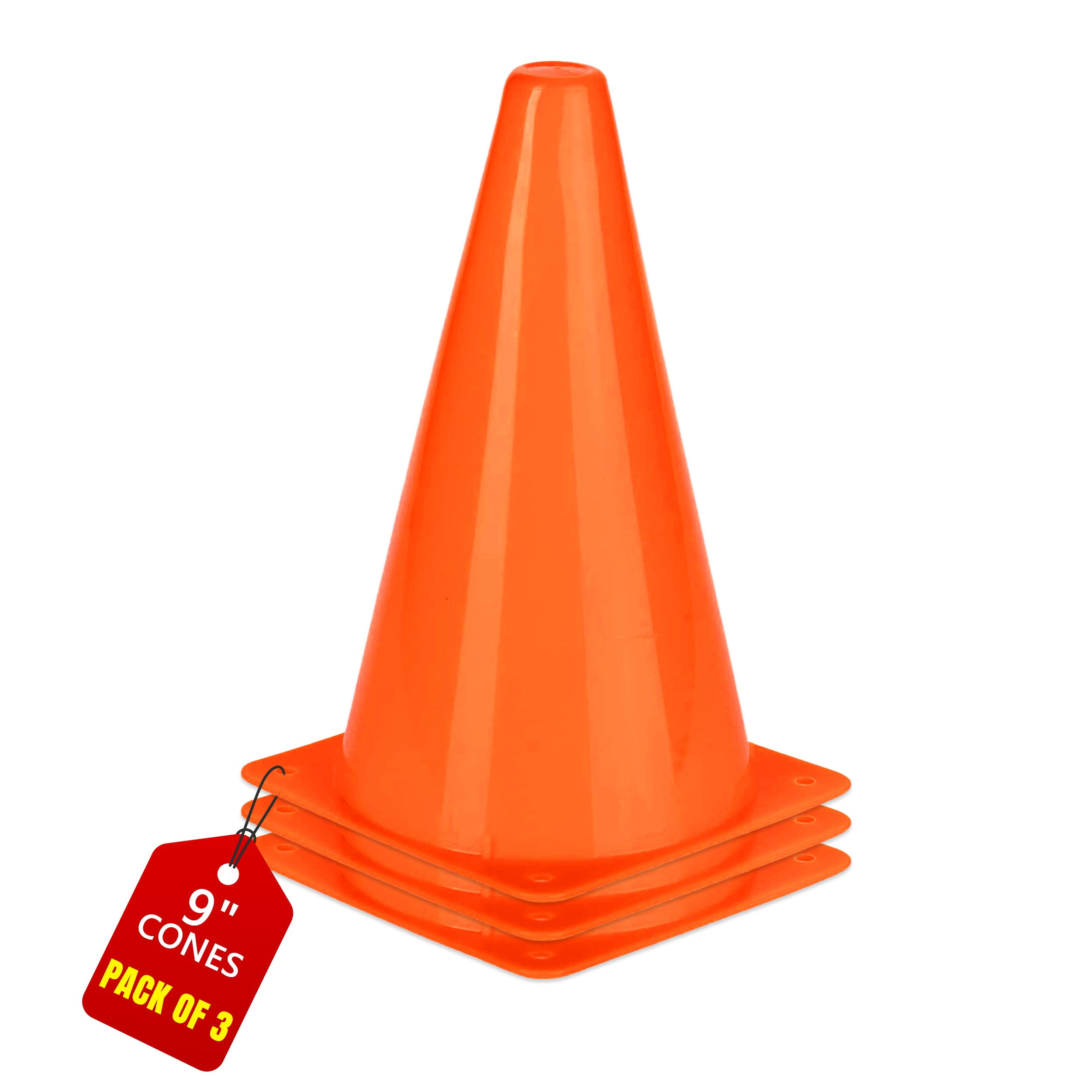 Vizari 9 Inch 3, 6 and12 Pack Sports Training Cones For Soccer ...