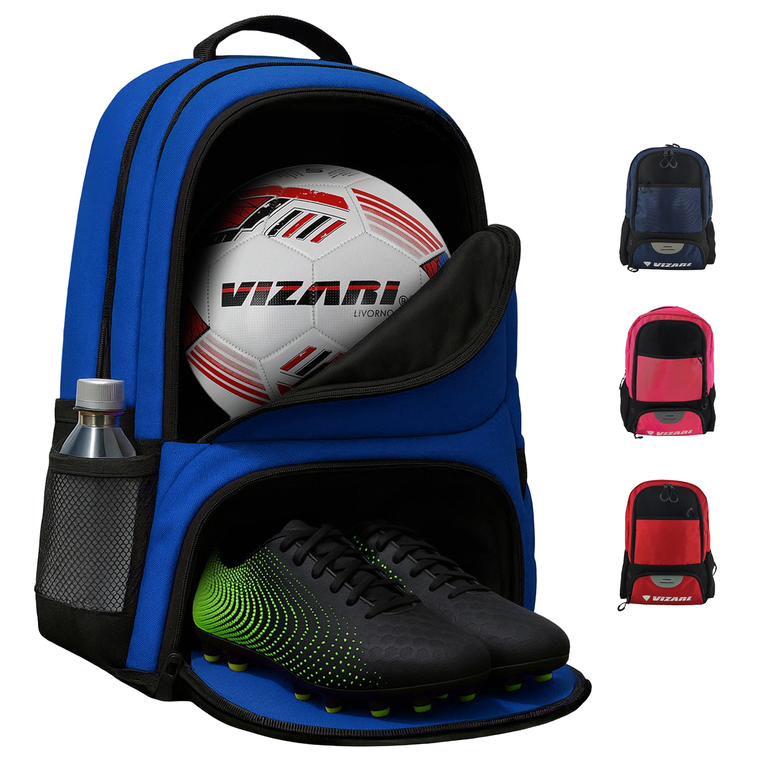 Vizari Soccer Backpack Soccer Bag | Water resistant Durable Equipment ...