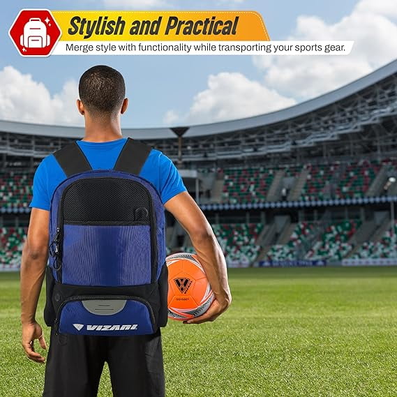Vizari 'Avila' Soccer Backpack | Versatile Multiple Sports Bag for ...
