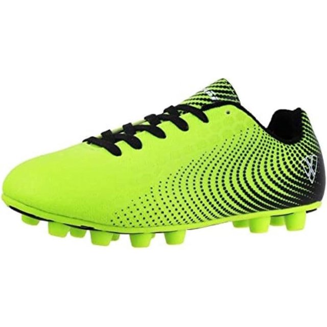 Vizari Youth Stealth Soccer Cleats, Black/Green, Size 13 - Durable ...