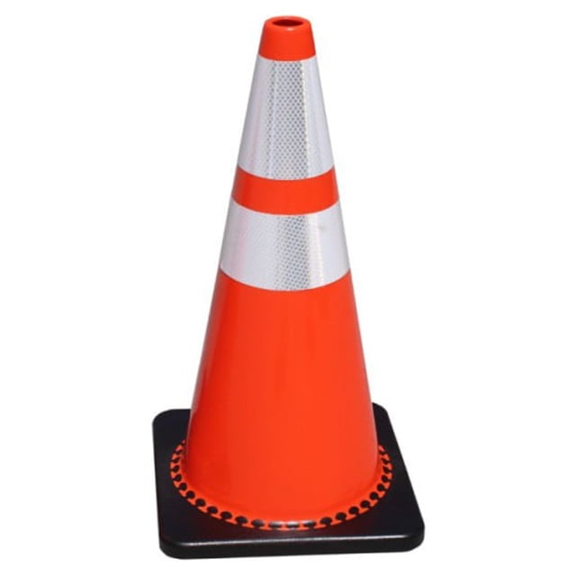 Vizcon Fluorescent Orange 28In Traffix Pvc Cone With Collar - Walmart.com