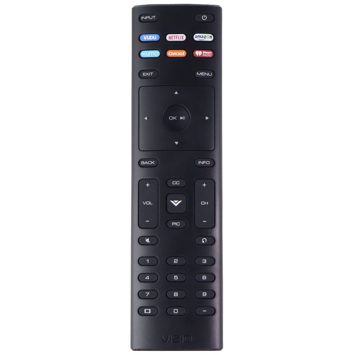 VIZIO Remote Control XRT136, Black, Compatible with Select Vizio TVs ...