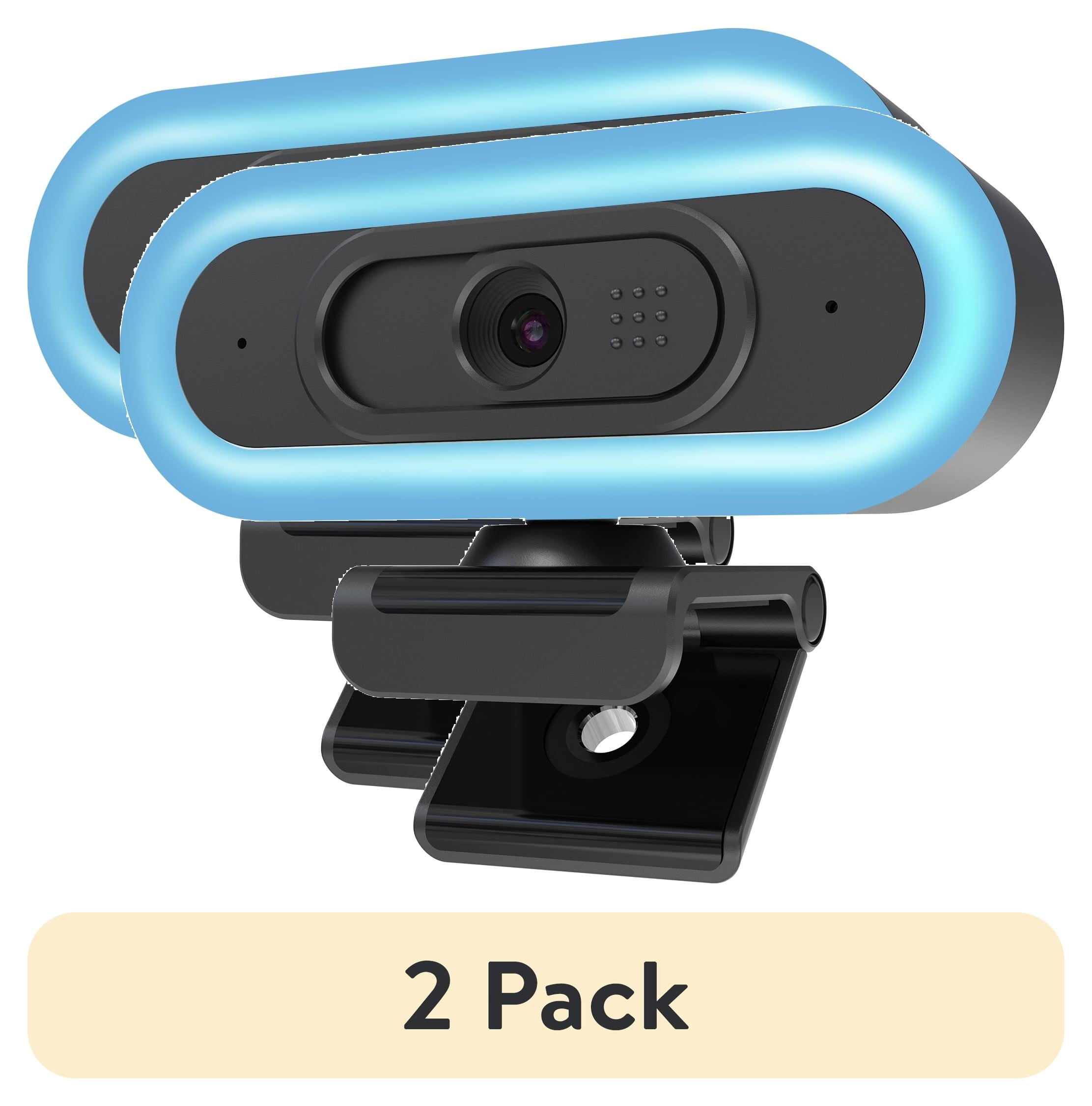 (2 pack) Vizolink 2K/1080p Gaming Webcam with RGB&Fill Light Autofocus ...